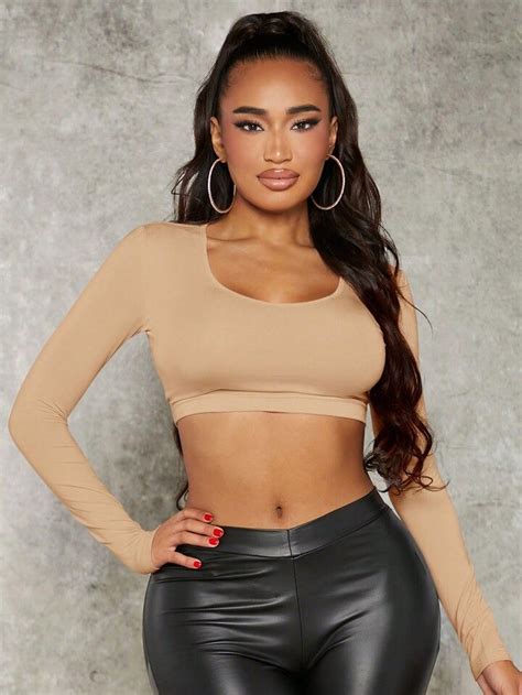 Shein Sxy Solid Crop Tee I 2024