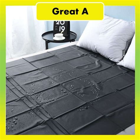 Adult Bed Sheets Waterproof Pvc Vinyl Mattress Cover 130cm X 220cm Lazada