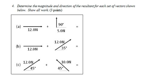 Solved Determine The Magnitude And Direction Of The