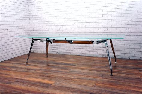 Executive Glass Meeting Table Office Resale