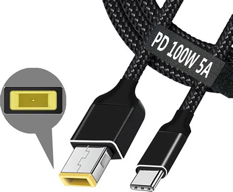 Lenovo 4x90u45346 Usb C Cable Adapter Slim Tip Black