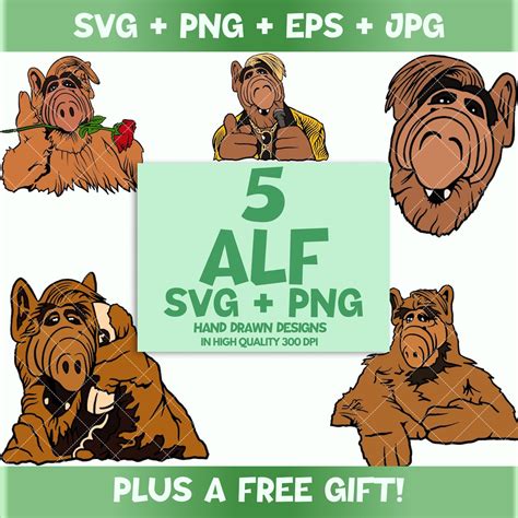 Alf Svg Bundle Cricut Alf Svg Alf Silhouette Svg Alf Svg For