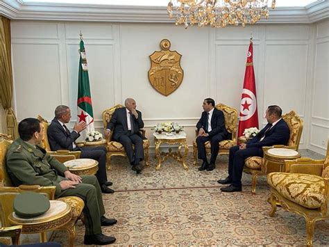 Le chef de la diplomatie algérienne Ahmed Attaf chez Kaïs Saïed