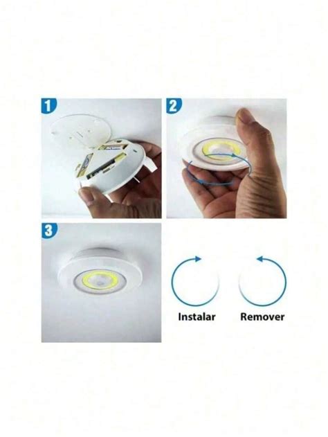 Kit L Mpada Luminaria Led Spot Sem Fio Controle Remoto Shein Brasil