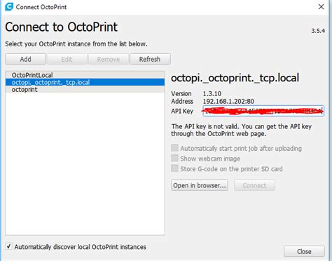 cura octoprint connection plugin 54 by hans1 plugins octoprint