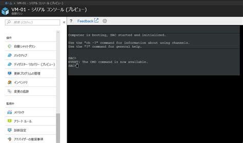 Azure Virtual Machine のシリアルコンソール Preview を Windows で使用する際の覚書 At Se の雑記