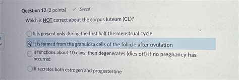 solved question 12 2 ﻿points ﻿savedwhich is not correct
