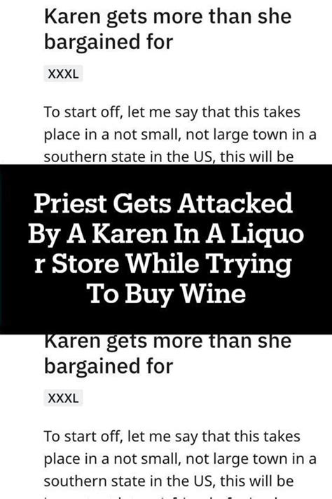 Priest Gets Attacked By A Karen In A Liquor Store While Trying To Buy