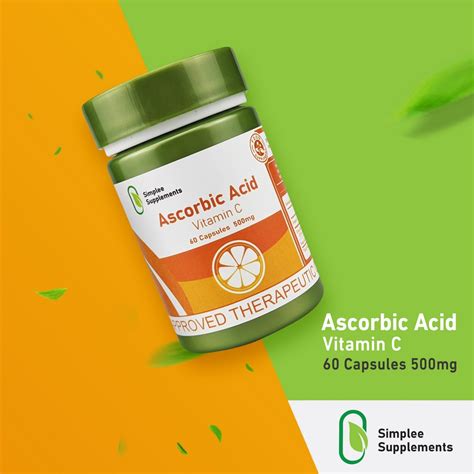 Simplee Ascorbic Acidvitamin C Capsule Supplement Shopee Philippines
