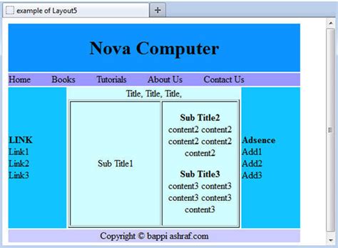 html part 029 nested table freelancers school