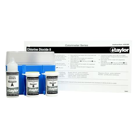 reagent pack colorimeter chlorine dioxide dpd 0 8 0 ppm