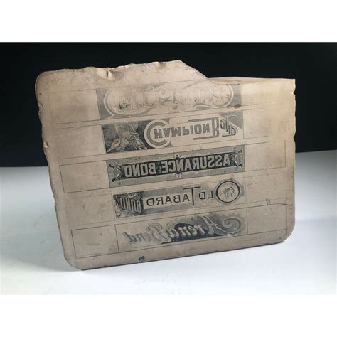 1890s 1910s Limestone Lithography Stone Bond Company Engravings Jerrys Vintage Trading