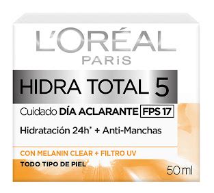 Crema Facial Loreal Revitalift Hidra Total 5 Aclarante Dia 50Ml