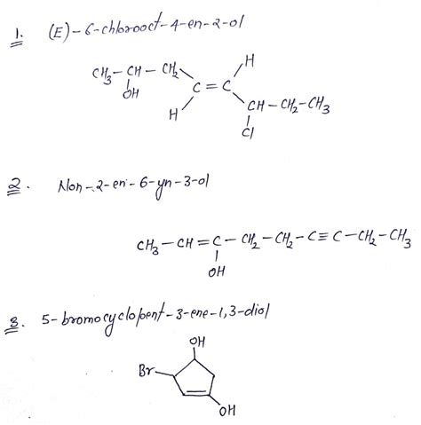 [solved] 1 Draw The Skeletal Structure Of E 6 Chlorooct 4 En 2 Ol 2 Course Hero