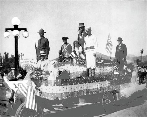 Ww1 Float Tucson Arizona 1917 Color Added 2015 Photograph By David Lee