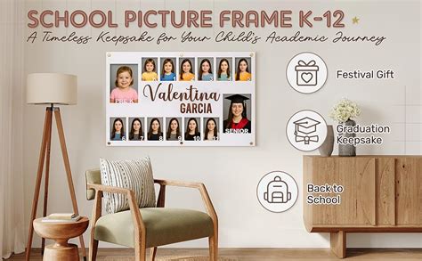School Picture Frame Pre K To 12 Kindergarten To 12th