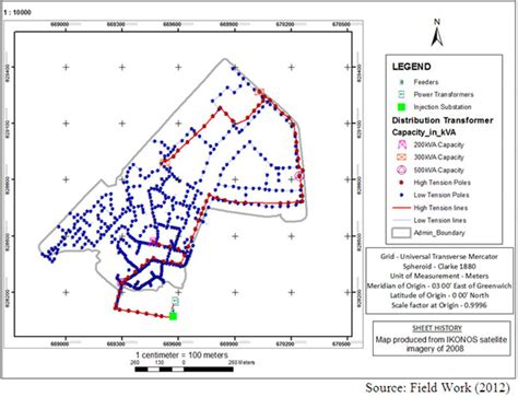 geospatial modeling of electricity distribution network