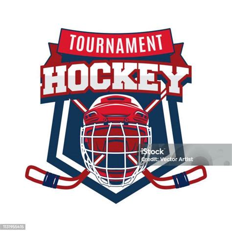 하 키 팀 로고 디자인 벡터 템플릿입니다 스포츠 클럽 배지 정체성 로고 그래픽으로 헬멧 그림 로고에 대한 스톡 벡터 아트 및 기타 이미지 Istock