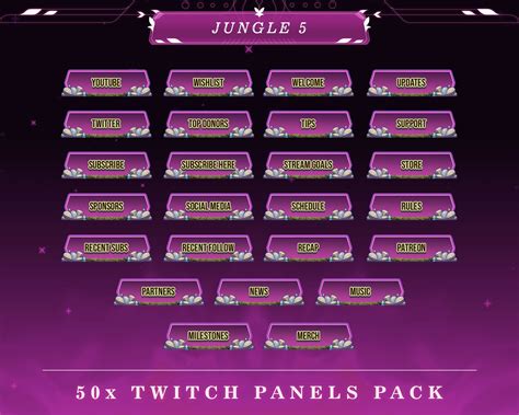 Jungle Expedition Twitch Panels Stream Overlays Adventure Theme