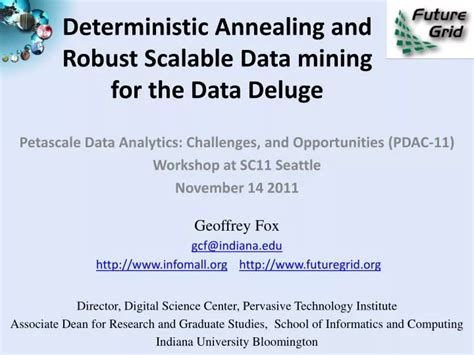 ppt deterministic annealing and robust scalable data mining for the