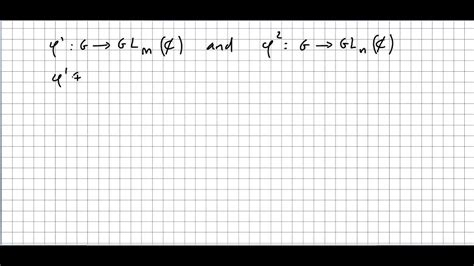 representation theory 21 g invariant subspace direct sum of