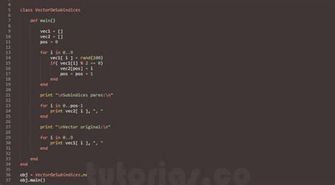 Poo Ruby Vector Subindices De Elementos Pares