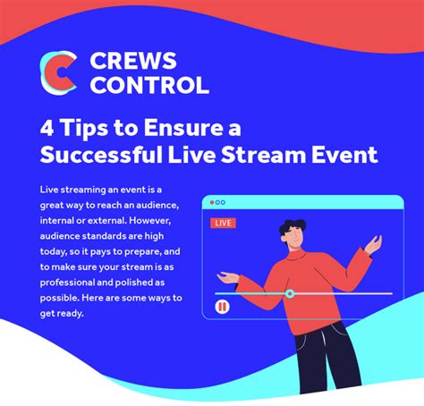 Infographic 4 Tips To Ensure A Successful Live Stream Event Crews Control