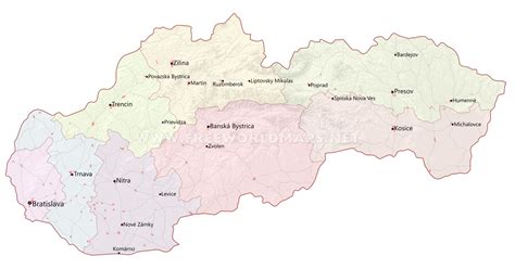 Slovakia Political Map