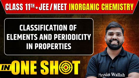 CLASSIFICATION OF ELEMENTS In One Shot Class Th JEE NEET IOC All Concepts Tricks And