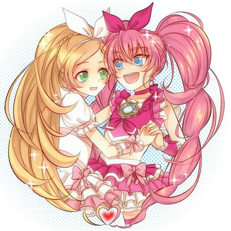 Houjou Hibiki Minamino Kanade Cure Melody And Cure Rhythm Precure