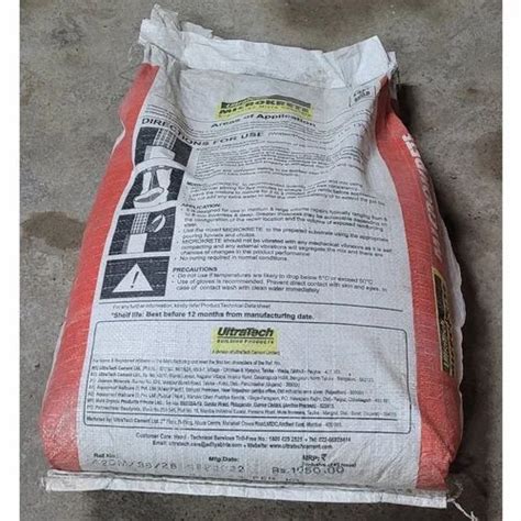 40 Kg Ultratech Microkrete Micro Concrete At Best Price In Baleshwar