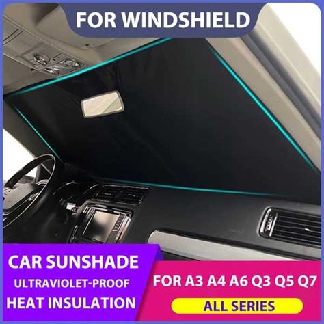 フロントカーフロントガラスサンシェード、サンシェードforaudi A3、a4、b8、b9、a5、a6、c7、c8、a8、折りたたみ式