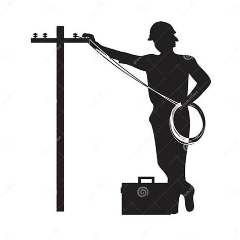 Master Of Electric And Telegraph Poles Stock Illustration