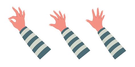 아이들의 손은 스마트 폰 또는 태블릿에서 아래로 또는 위로 스크롤 공부 서핑 인터넷 흰색 배경에 고립 된 작업 일러스트 링에 대 한 플랫 벡터를 가리 킵니다 스마트폰 또는