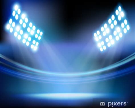 Sticker Stadium Lights Vector Illustration Pixers Uk