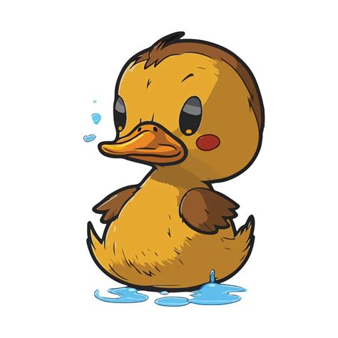 Cute Duck Cartoon Style 21638295 Vector Art At Vecteezy