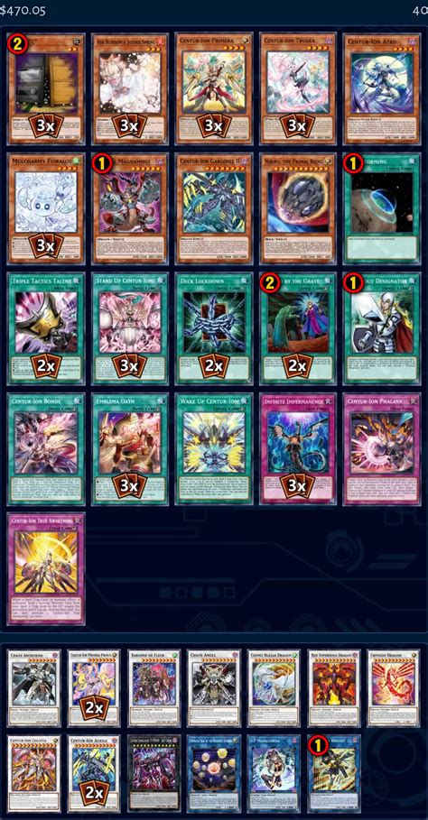 Centur Ion Deck From Unknown Player 3 Yu Gi Oh Meta