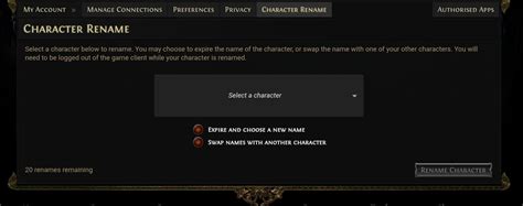 Did You Know You Can Rename Your Character Names 20 Times Rpathofexile