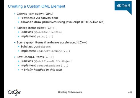 Writing Custom Qtquickcomponents Qtconpdf