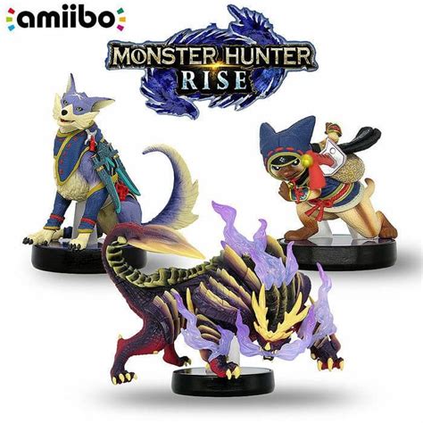 Nintendo 任天堂Switch 魔物獵人 崛起 Amiibo 隨從加爾克 艾路 怨虎龍 三支組 獨立包裝 鮮拾