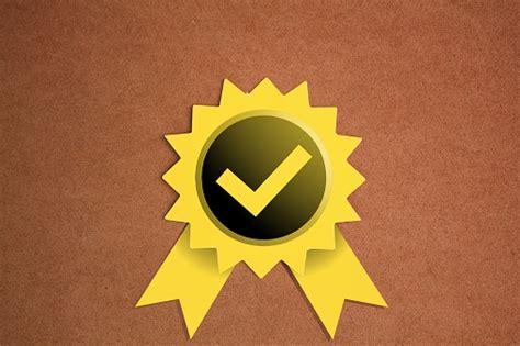 노란색 별이 있는 인증된 기호 인증 및 표준화 프로세스 Iso 인증 비즈니스 국제 표준 준수 및 품질 보증 개념 0명에 대한 스톡 사진 및 기타 이미지 Istock