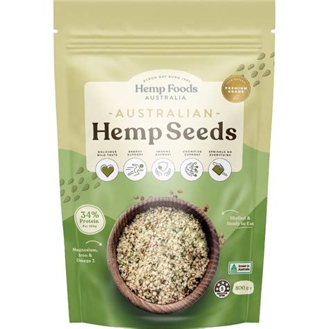 Hemp Foods Australia Hemp Seeds Hulled 800g