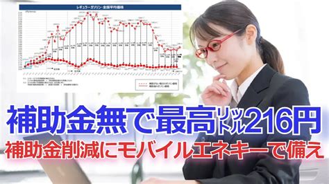 燃料油価格激変緩和補助金が切れる前に、モバイルエネキーでガソリン代を1 2円でも節約ガソリン代高騰エネキー Youtube