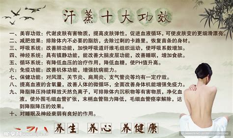 汗蒸功效设计图其他广告设计设计图库昵图网