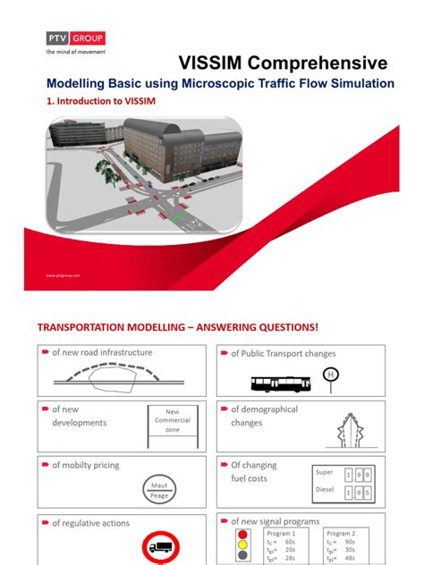 Vissim Training 1 Introduction Pdf Traffic Simulation