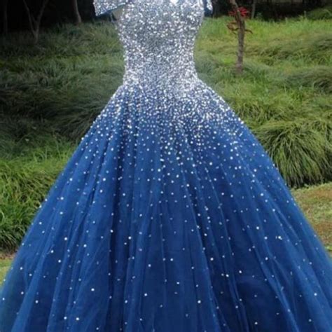 Lace Applique Tulle Prom Dress With Beading On Luulla
