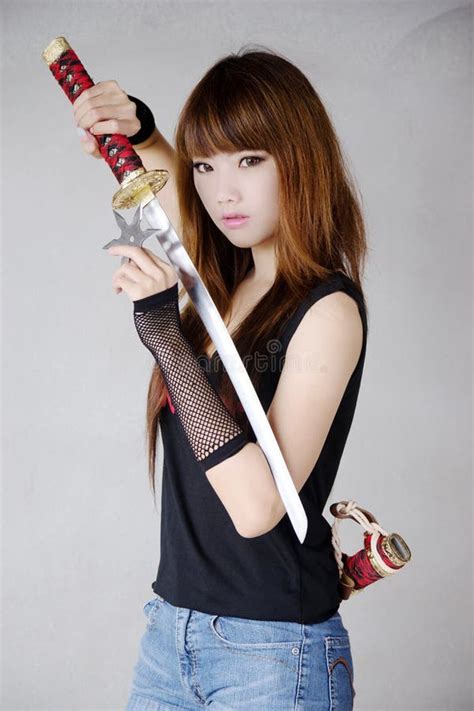 Beauty Assasin Stock Image Image Of Portrait Glamour 26762881