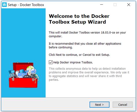 Docker Toolboxのインストールの手順 Windows10 ITSakura