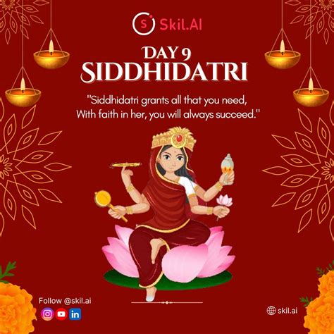 Skil Ai On Linkedin Day9navratri Siddhidatri Granterofsuccess Divineblessings…