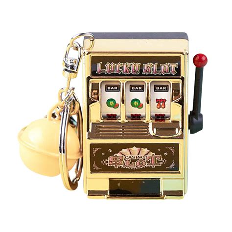 Imossad Tiger Slot Machine Keychain Mixed Use Mini Lucky Fruit Machine
